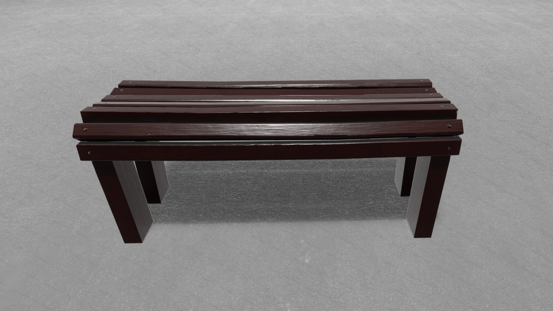 Free 3D Model CITY Street Bench Wood SoftField Low-poly - TurboSquid 2192190