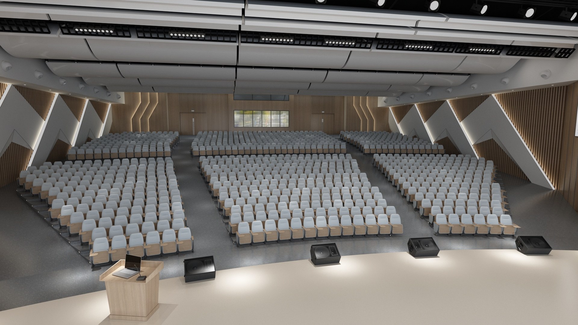 Conference Hall 1 3D Model - TurboSquid 2102617