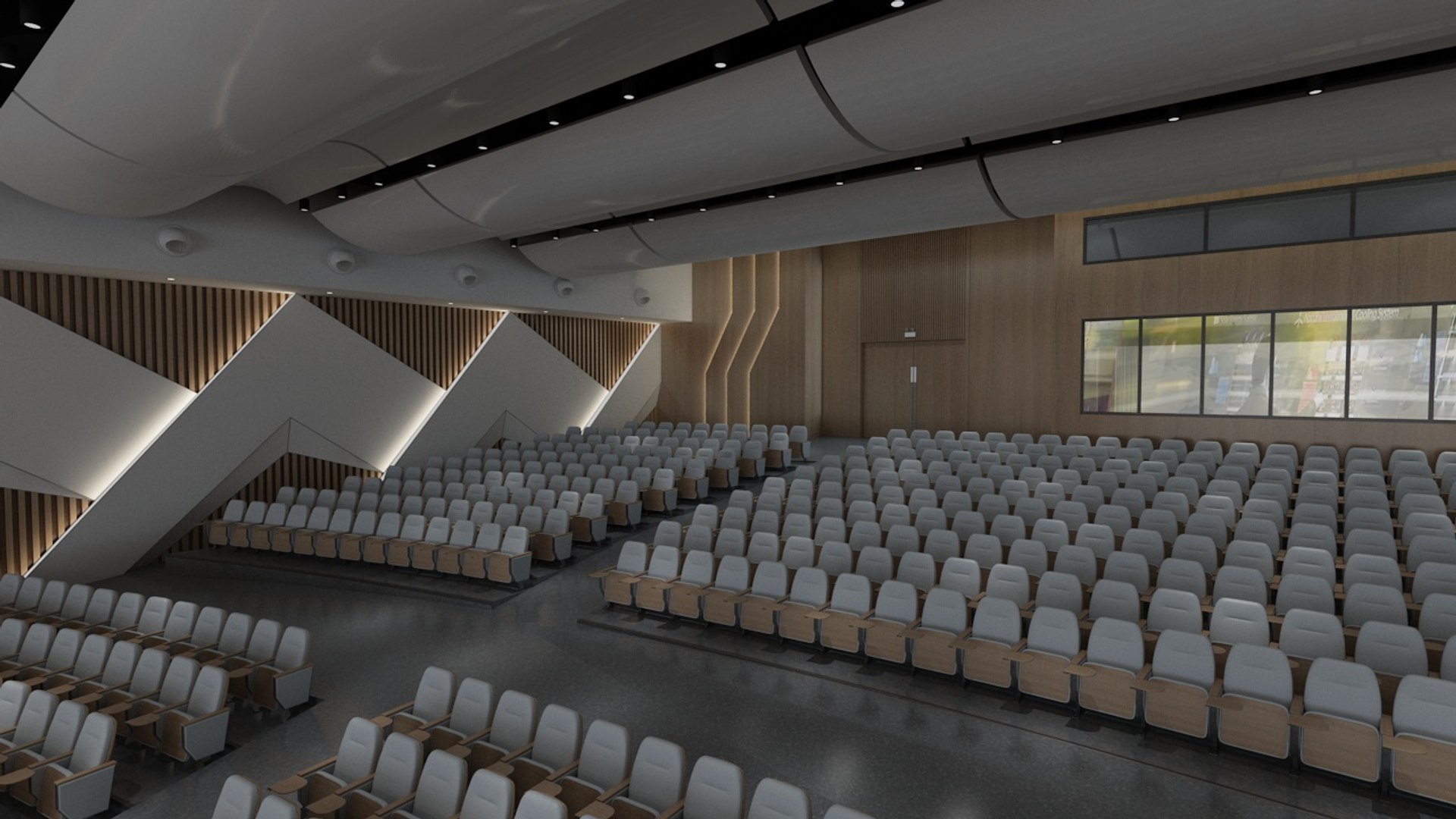 Conference Hall 1 3D Model - TurboSquid 2102617
