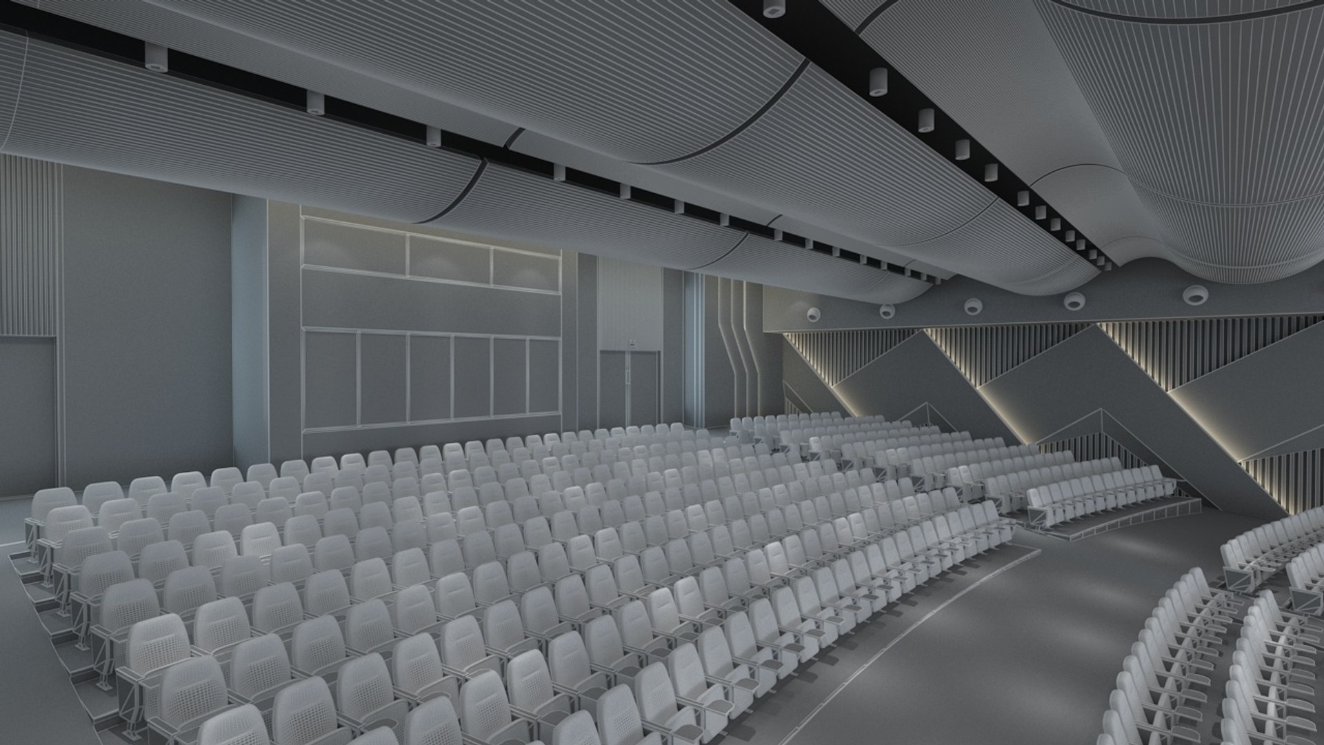 Conference Hall 1 3D Model - TurboSquid 2102617