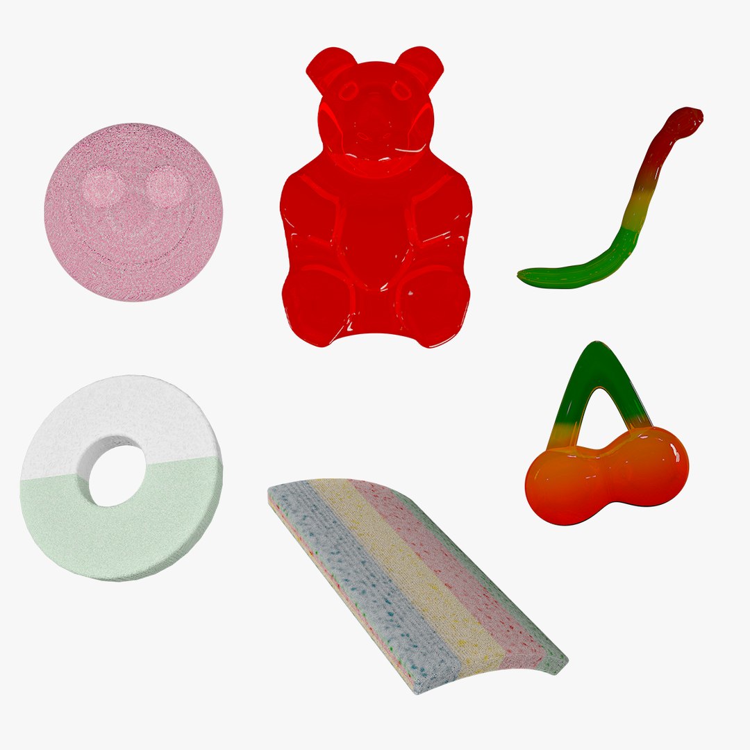 3D Model Gummies Gummy - TurboSquid 2068174