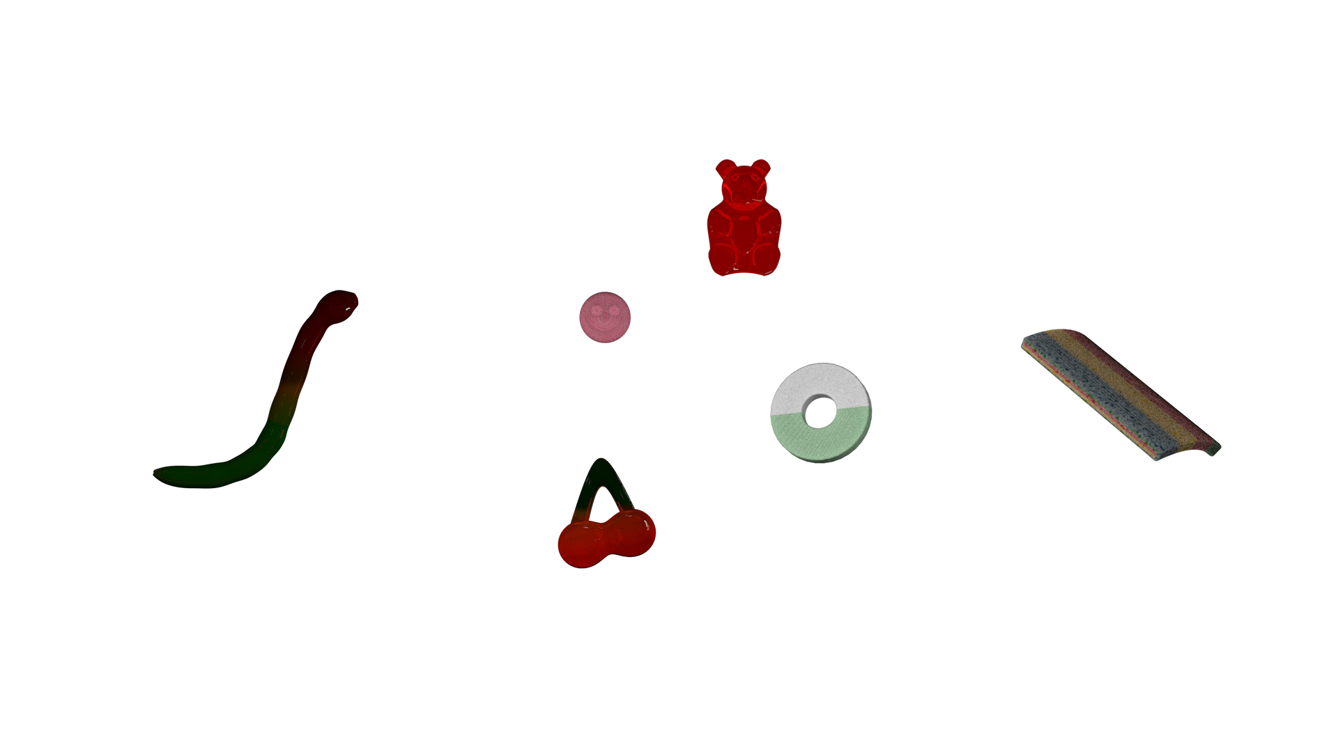 3D Model Gummies Gummy - TurboSquid 2068174