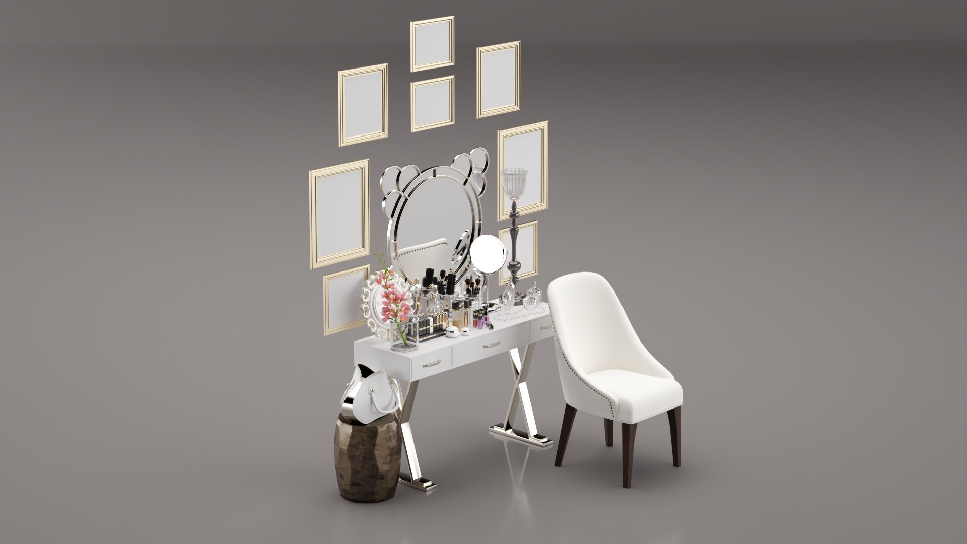 3D DRESSING TABLE Model - TurboSquid 2392010