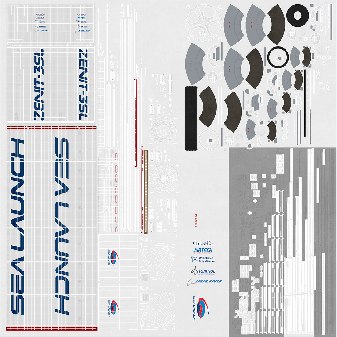 3D zenit 3sl rocket - TurboSquid 1410108