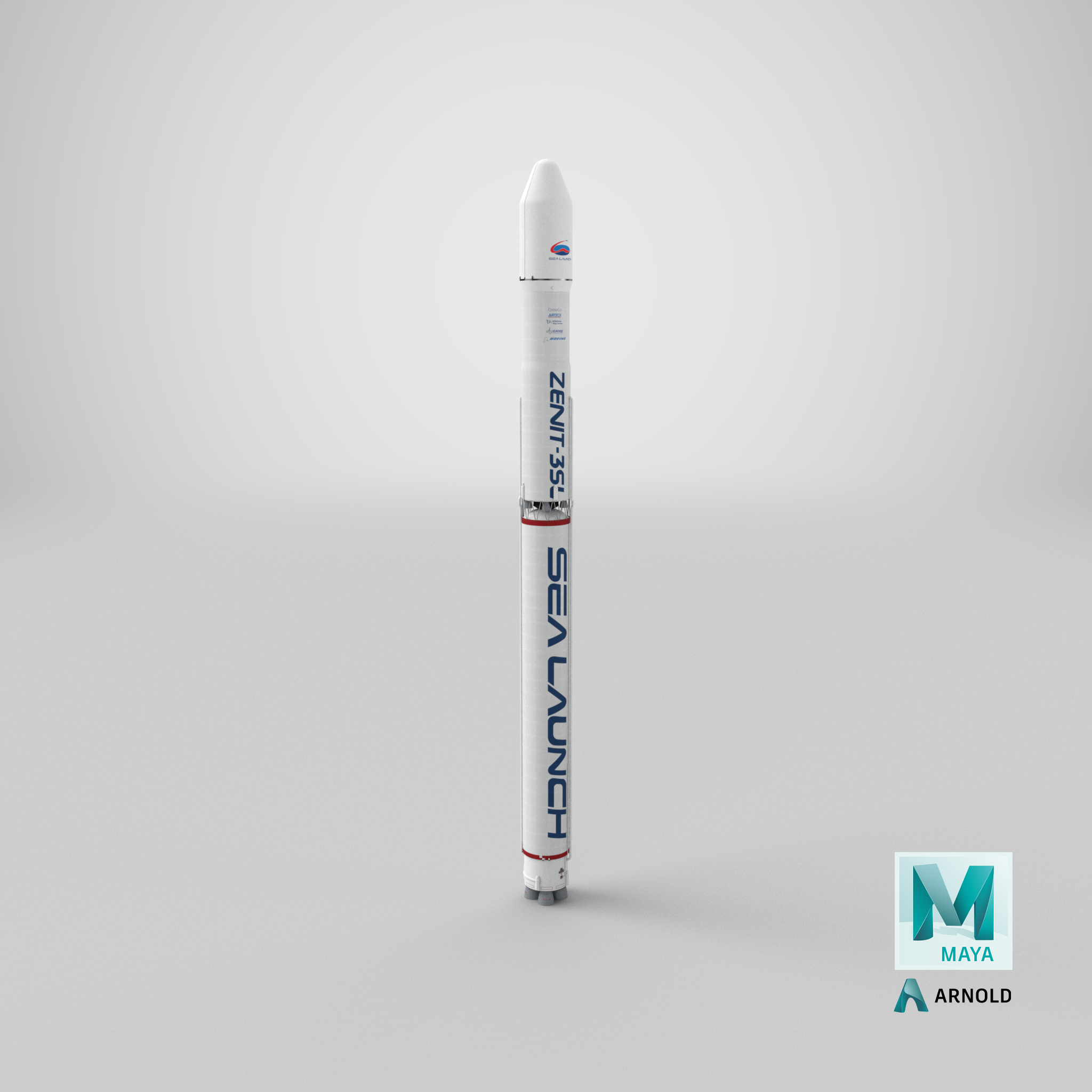 3D zenit 3sl rocket - TurboSquid 1410108