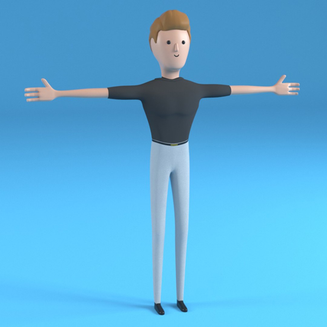 Male character chuck 3D model - TurboSquid 1521289