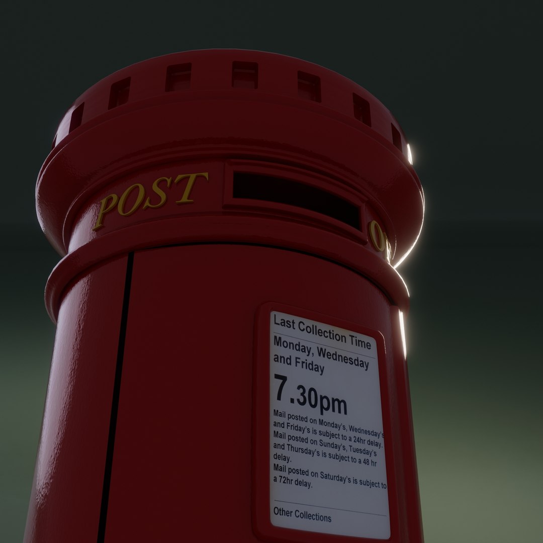 Post Box Model - TurboSquid 2204730