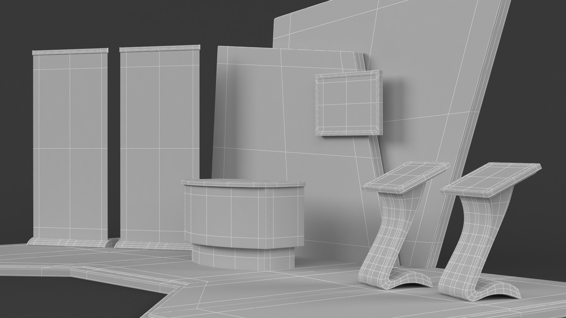 3D Exhibition Stand Design - TurboSquid 1806977