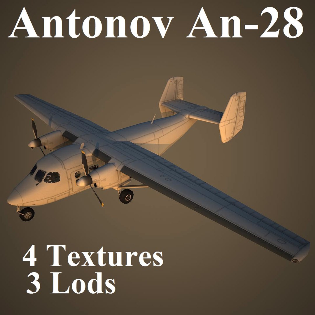 antonov aircraft 3d model