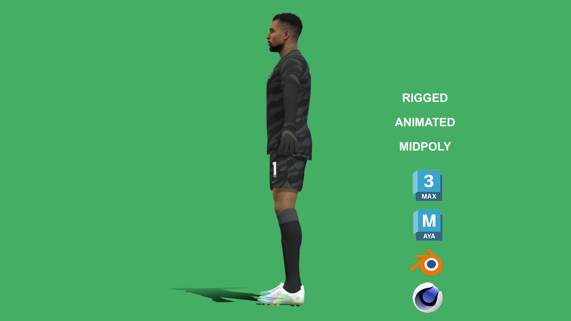 3D Rigged Robert Sanchez Chelsea 2024 3D - TurboSquid 2145200