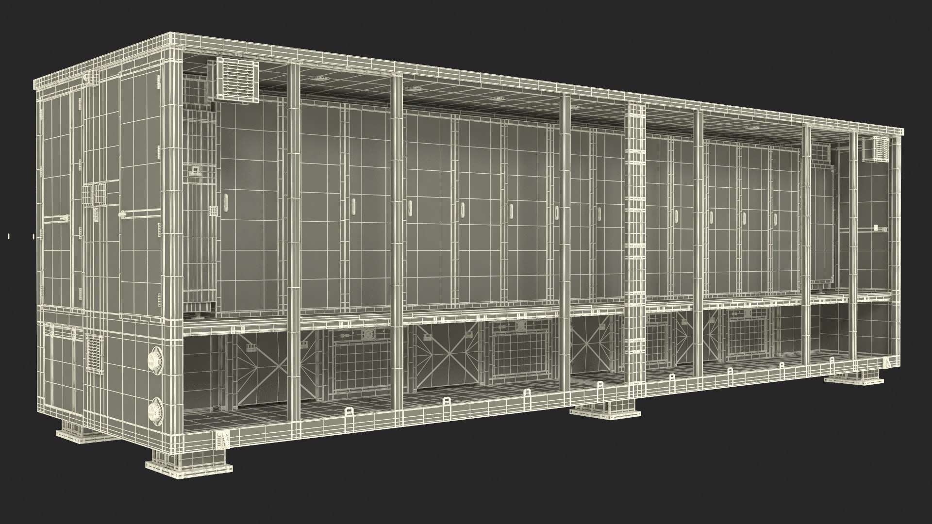 Containerized Data Center model - TurboSquid 2155785