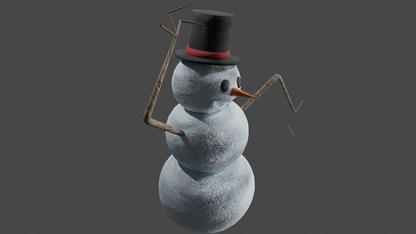 3D model Happy waving snowman - TurboSquid 2004994