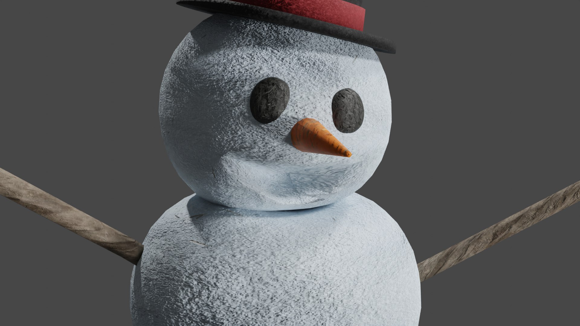3D model Happy waving snowman - TurboSquid 2004994