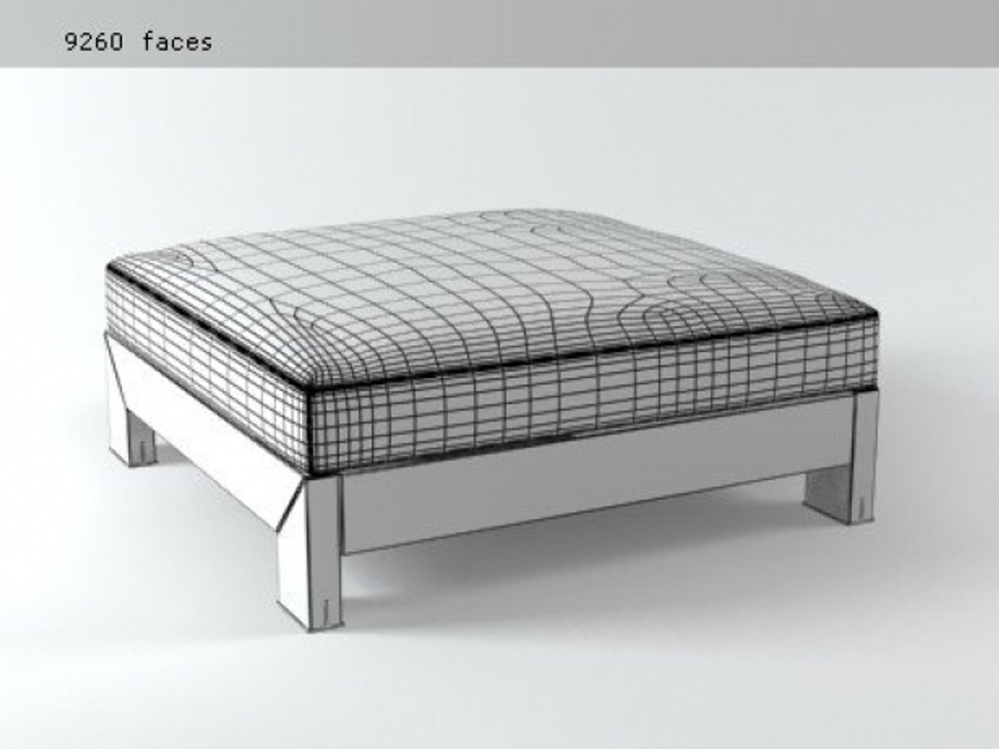 Alison Black Ottoman 3D Model - TurboSquid 1181488