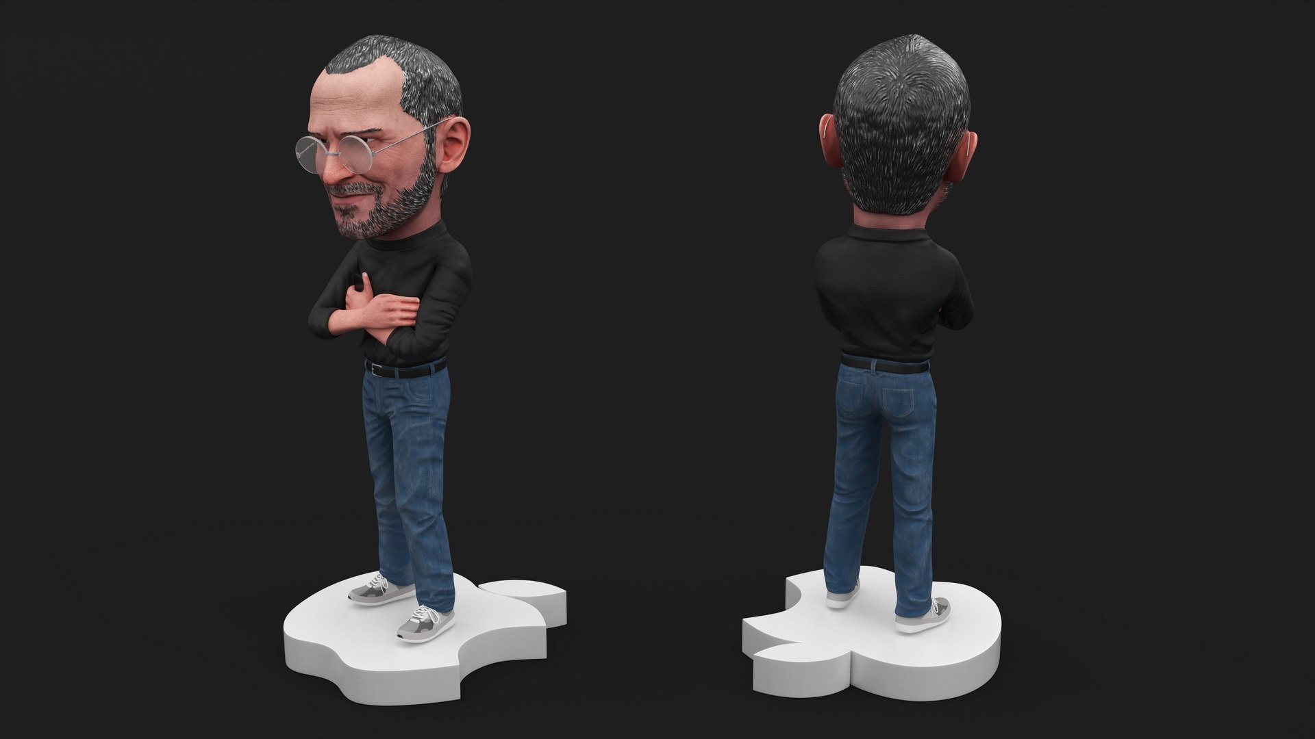 3D Steve Jobs Doll Standing Pose - TurboSquid 2280212