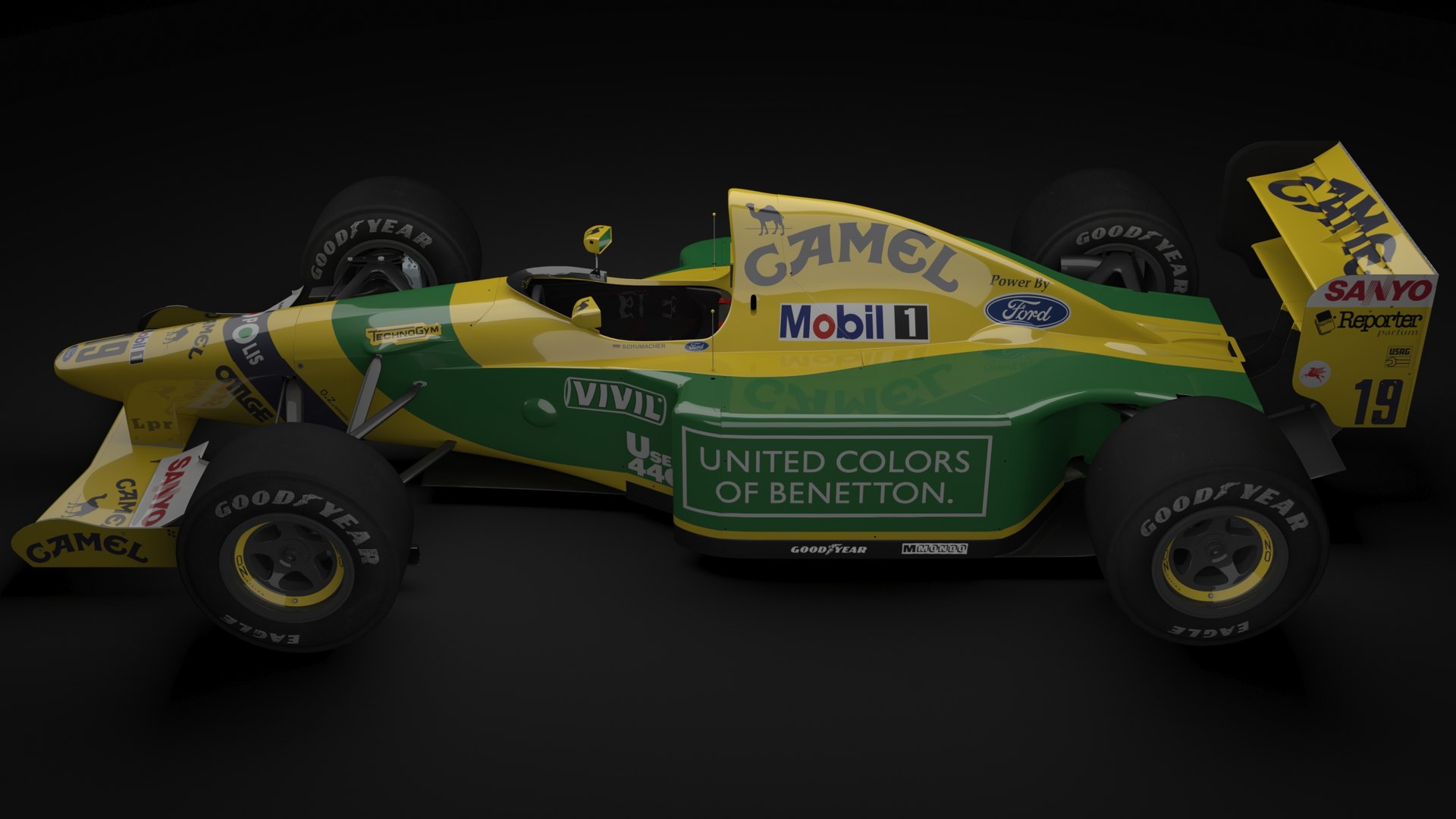 3D Michael Benetton B192 - TurboSquid 1355221