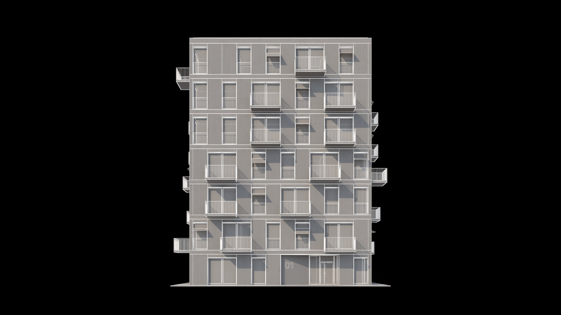 Apartment House 019 3D model - TurboSquid 1741198
