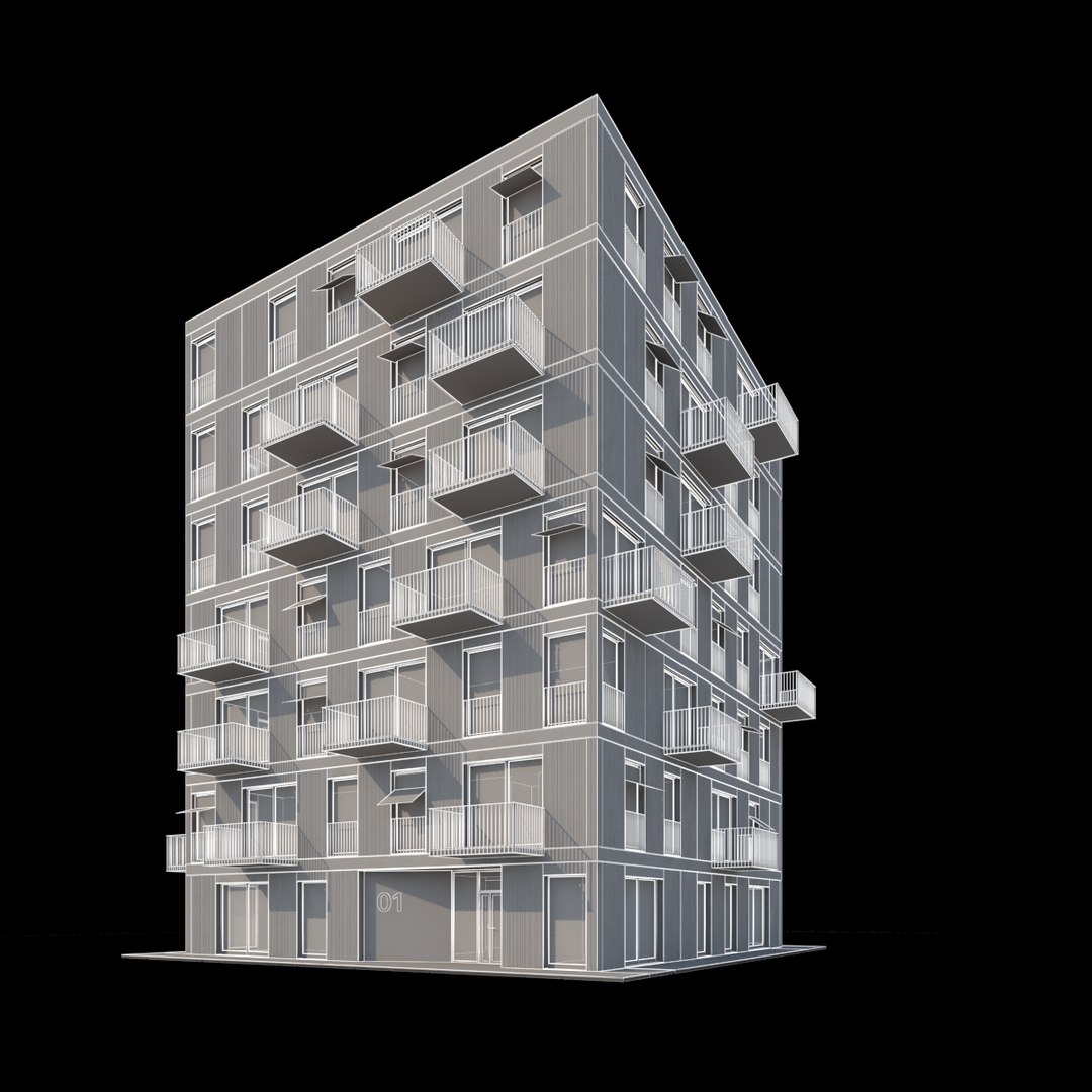 Apartment House 019 3D model - TurboSquid 1741198