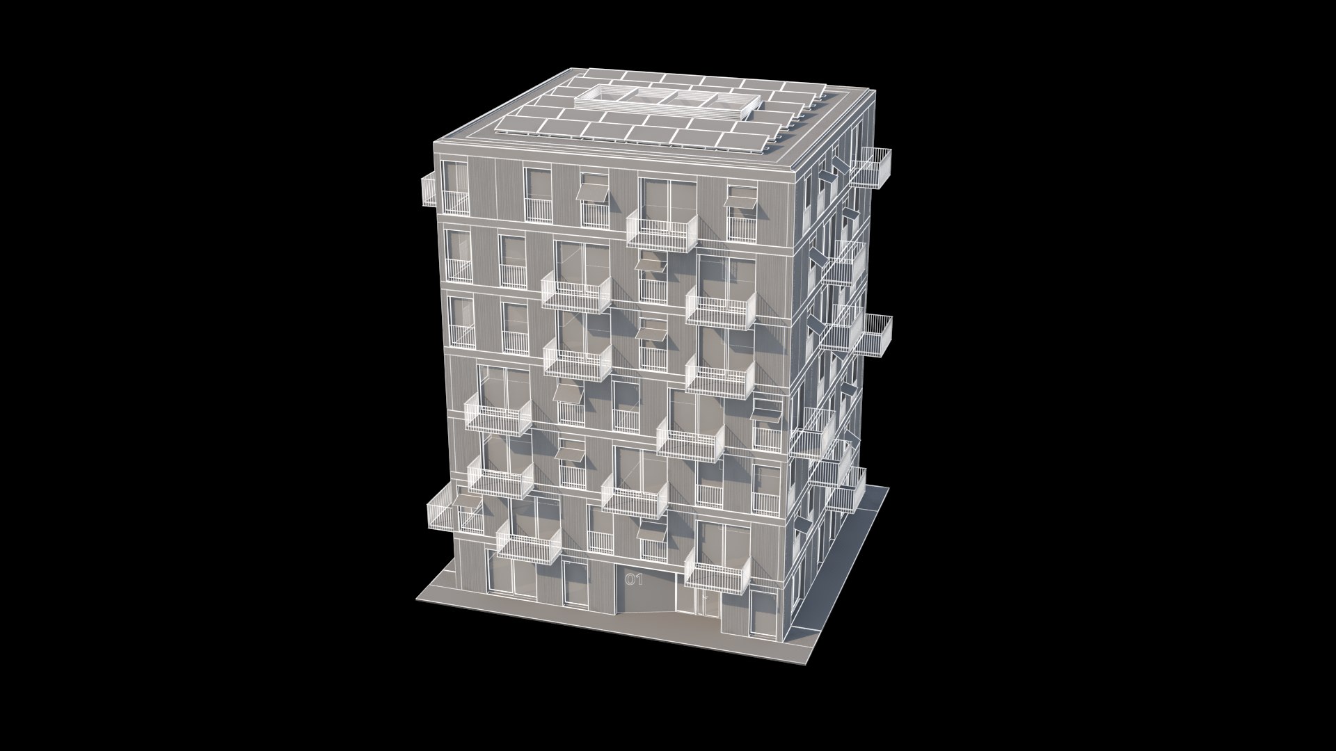 Apartment House 019 3D model - TurboSquid 1741198