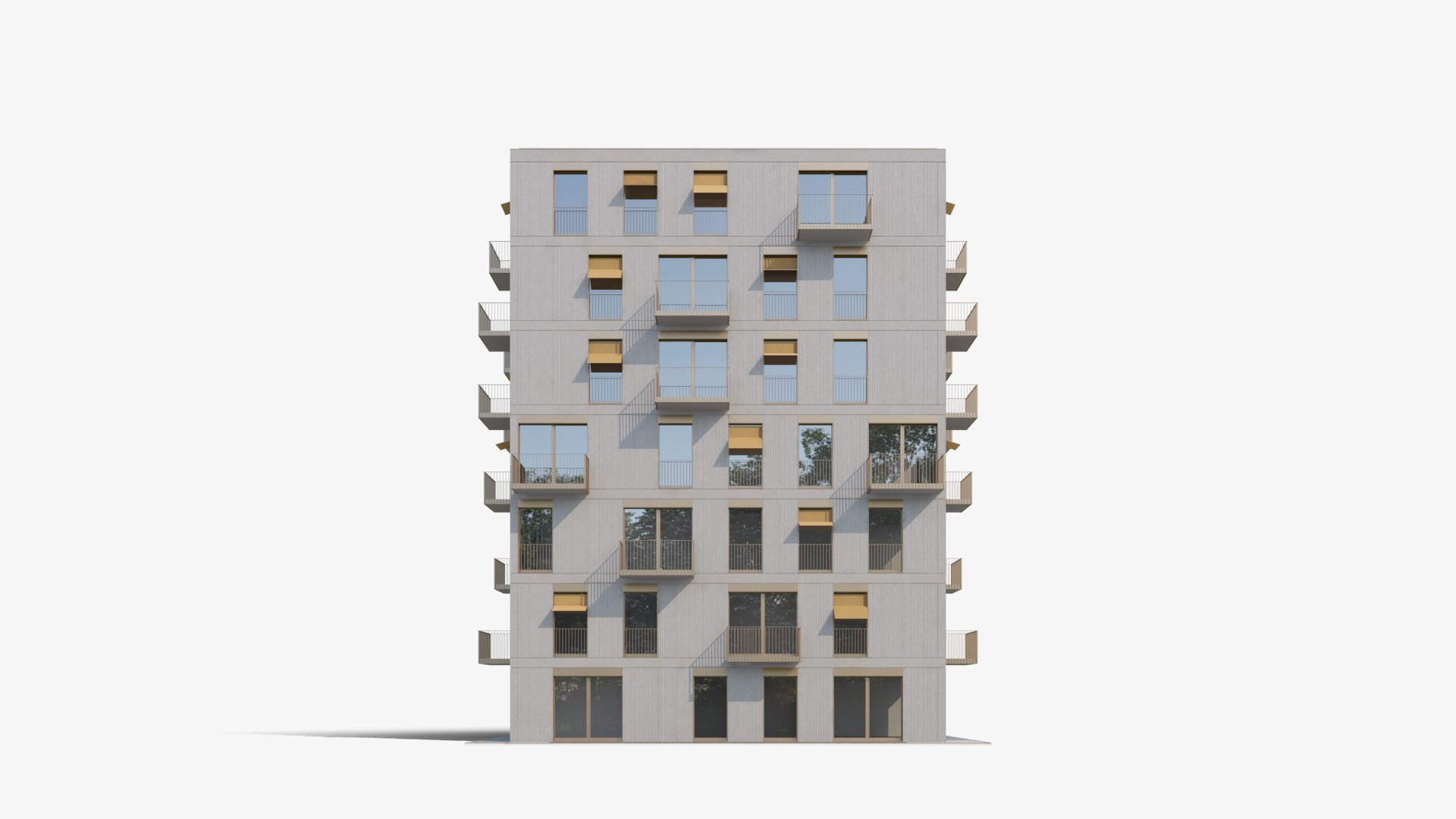 Apartment House 019 3D model - TurboSquid 1741198