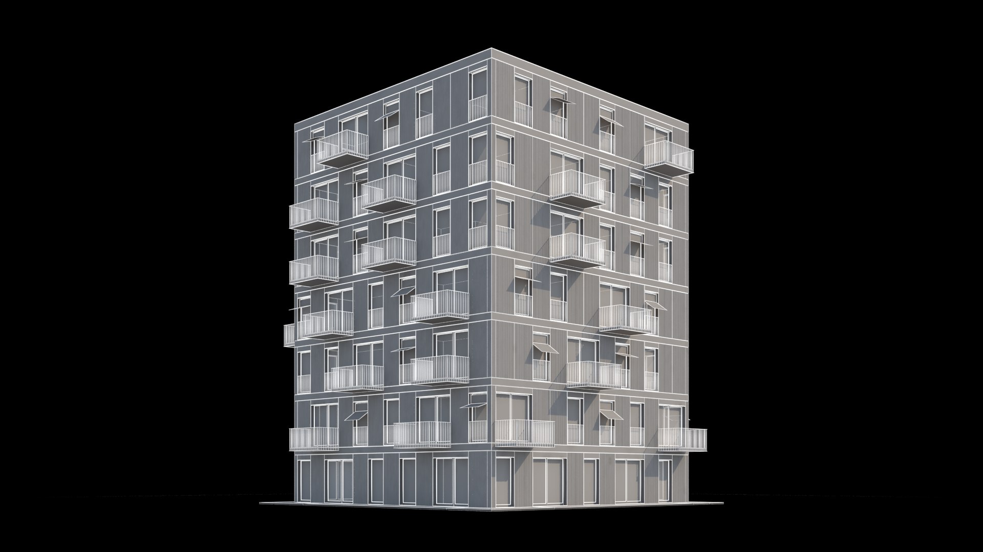 Apartment House 019 3D model - TurboSquid 1741198