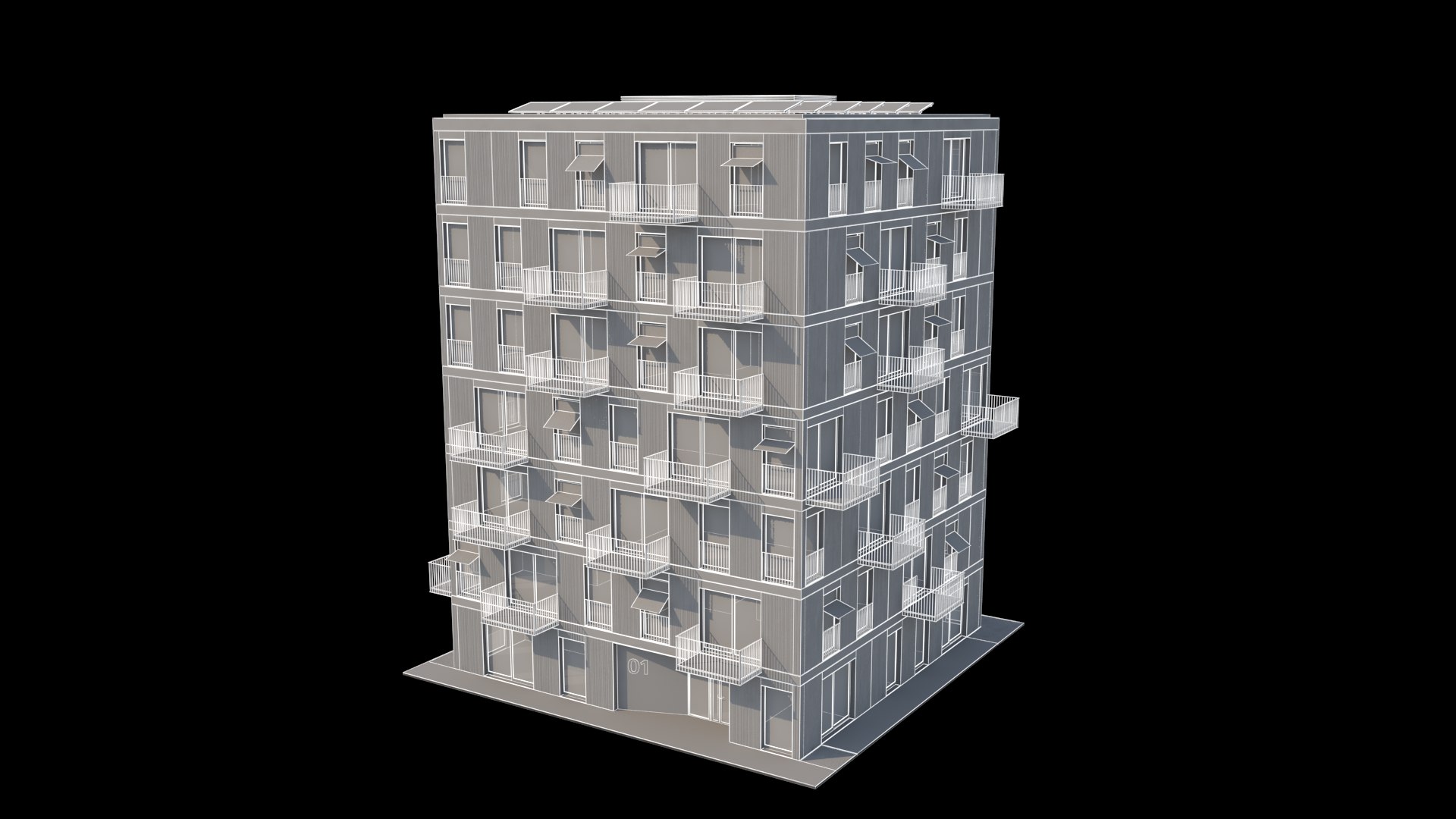 Apartment House 019 3D model - TurboSquid 1741198