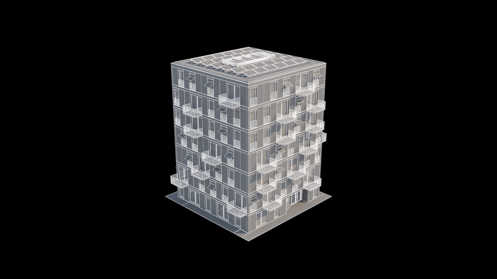 Apartment House 019 3D model - TurboSquid 1741198