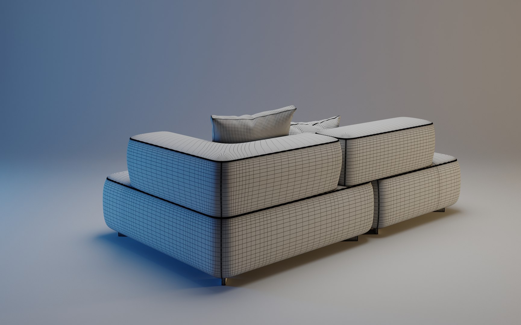 3D Alphabet 2 Seater Sofa By Fritz Hansen - TurboSquid 1962662