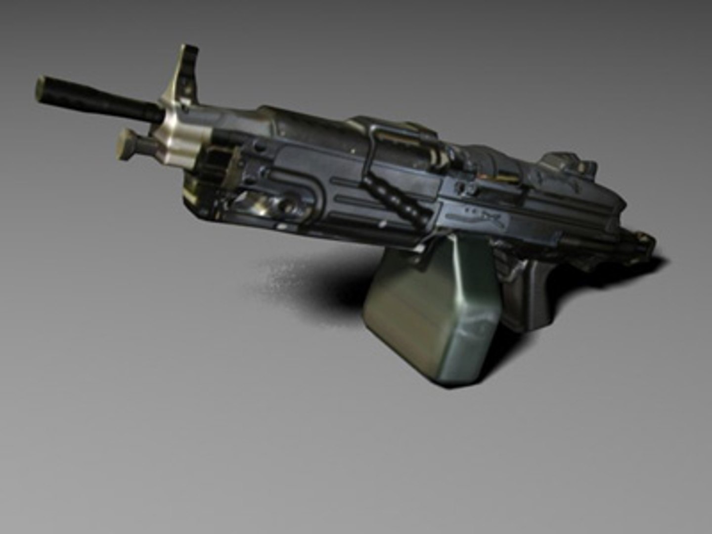 Fn Minimi M 3d Model