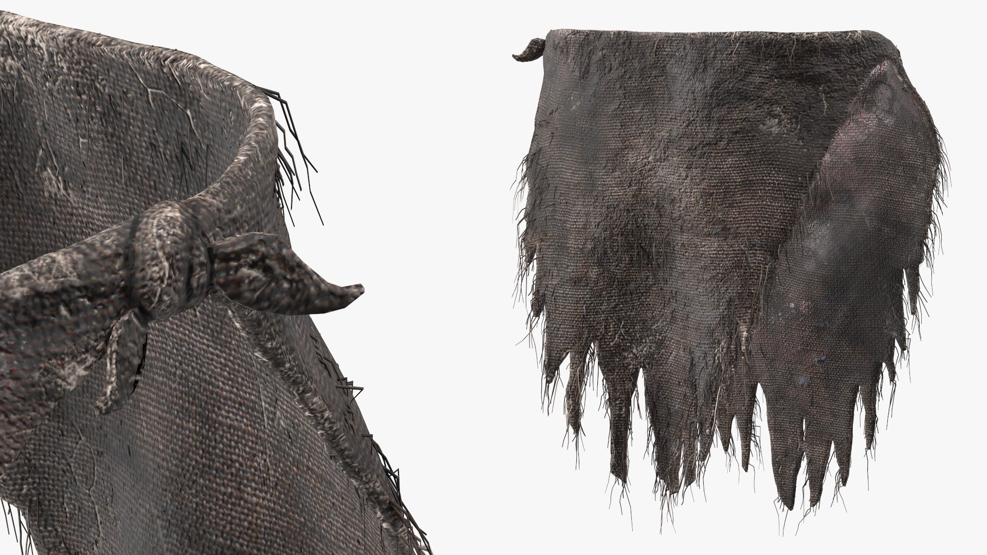 3D Bloody Rag Loincloth Fur Model - TurboSquid 1699096