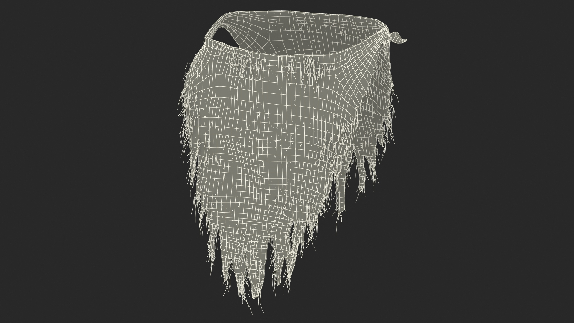 3D Bloody Rag Loincloth Fur Model - TurboSquid 1699096