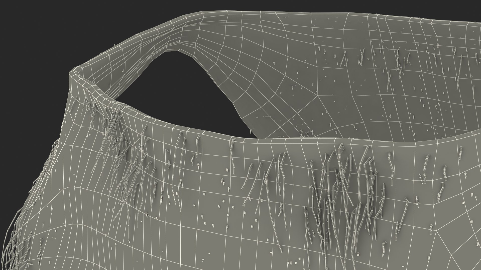 3D bloody rag loincloth fur model - TurboSquid 1699096