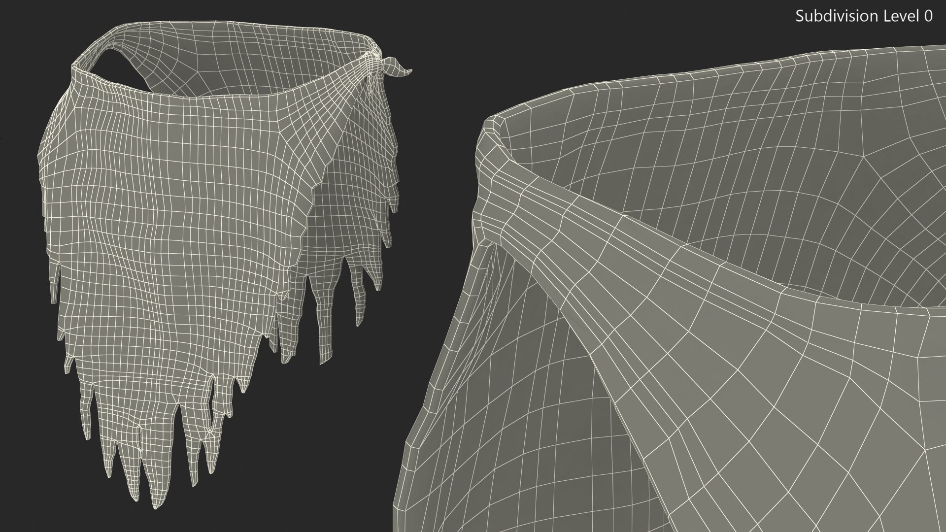 3D bloody rag loincloth fur model - TurboSquid 1699096