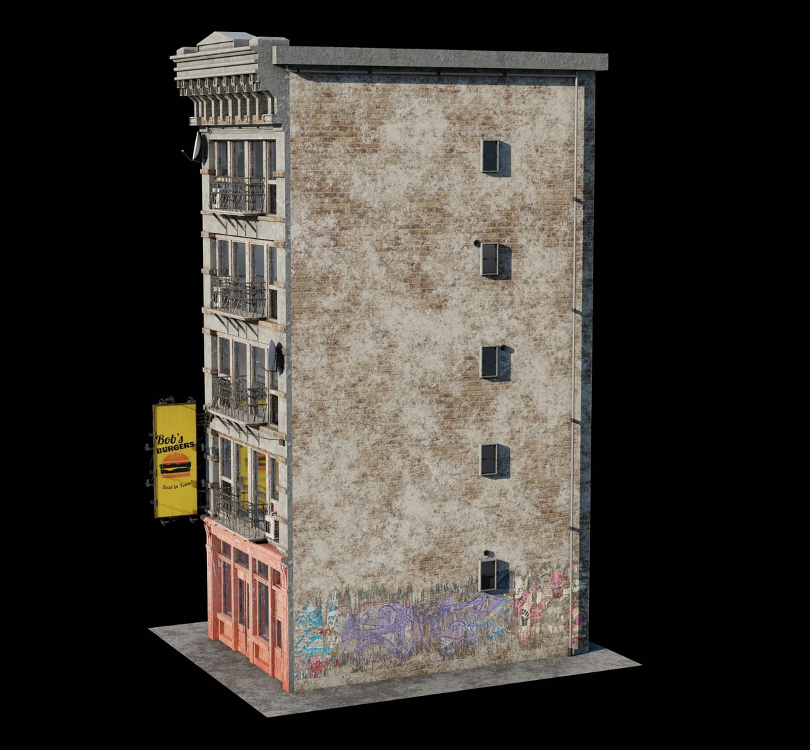 Old building 3D model - TurboSquid 2124207