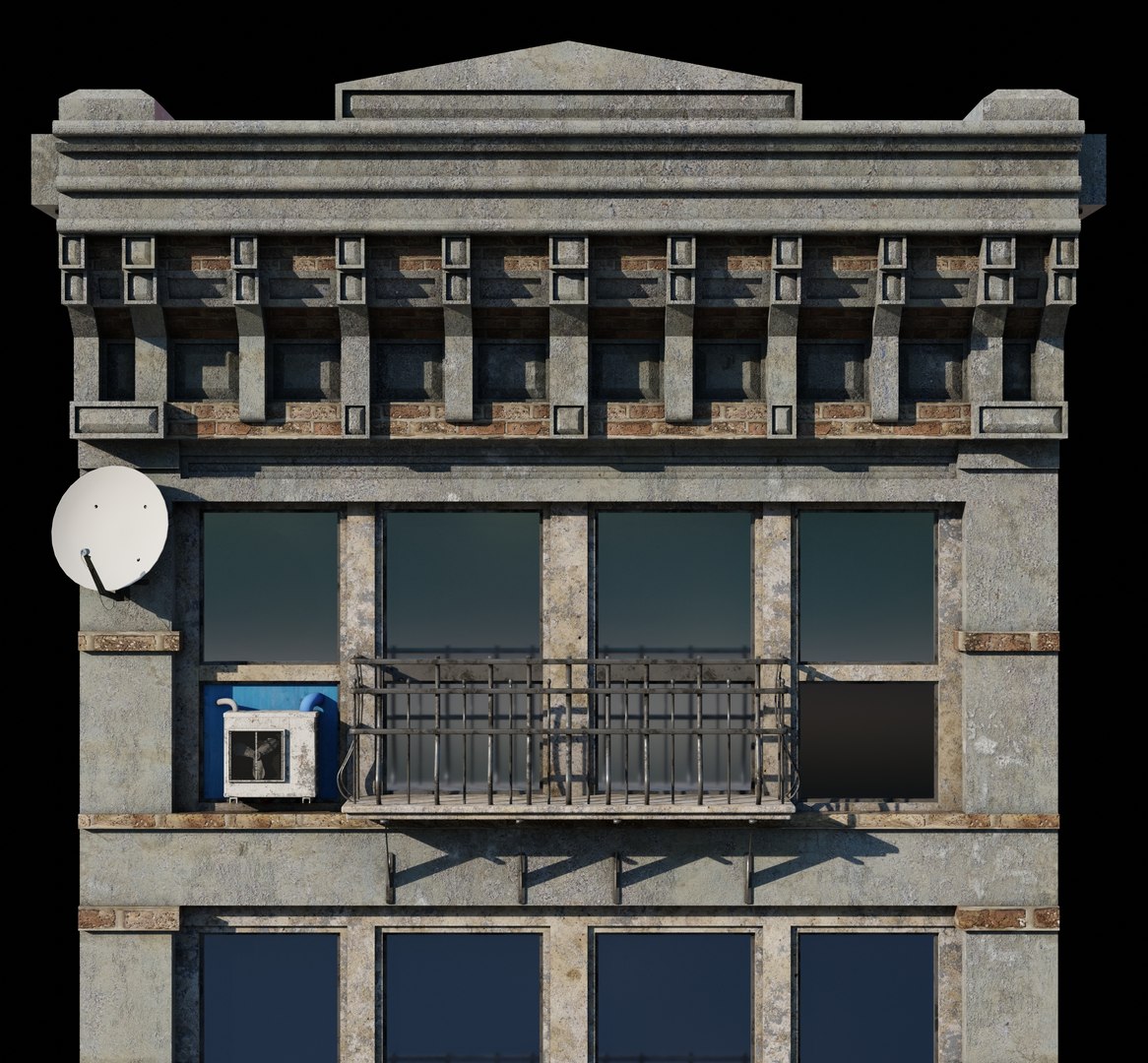 Old building 3D model - TurboSquid 2124207