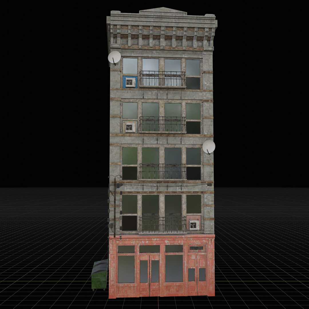 Old building 3D model - TurboSquid 2124207