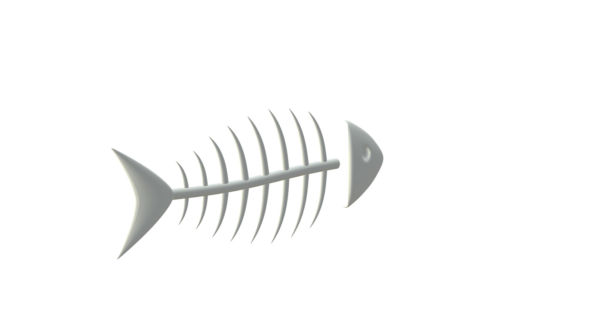3D Fish Skeleton Bones - TurboSquid 2201331