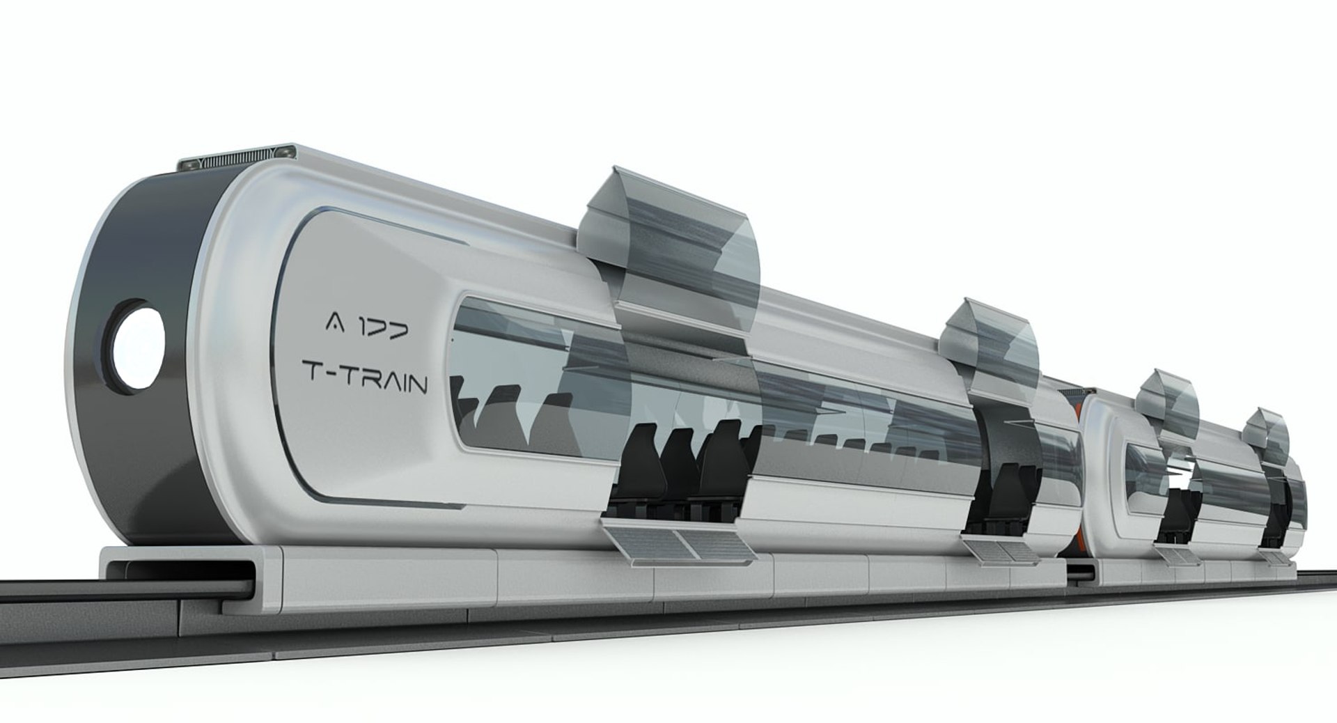 3d Train Concept - T-train