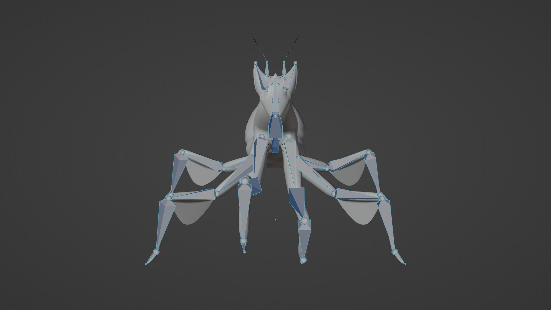 3D Model Low Poly Rigged Orchid Mantis - TurboSquid 2118606