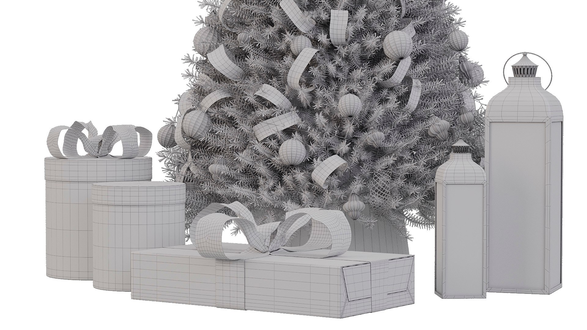 Christmas Tree With Decor 3D Model - TurboSquid 2329238