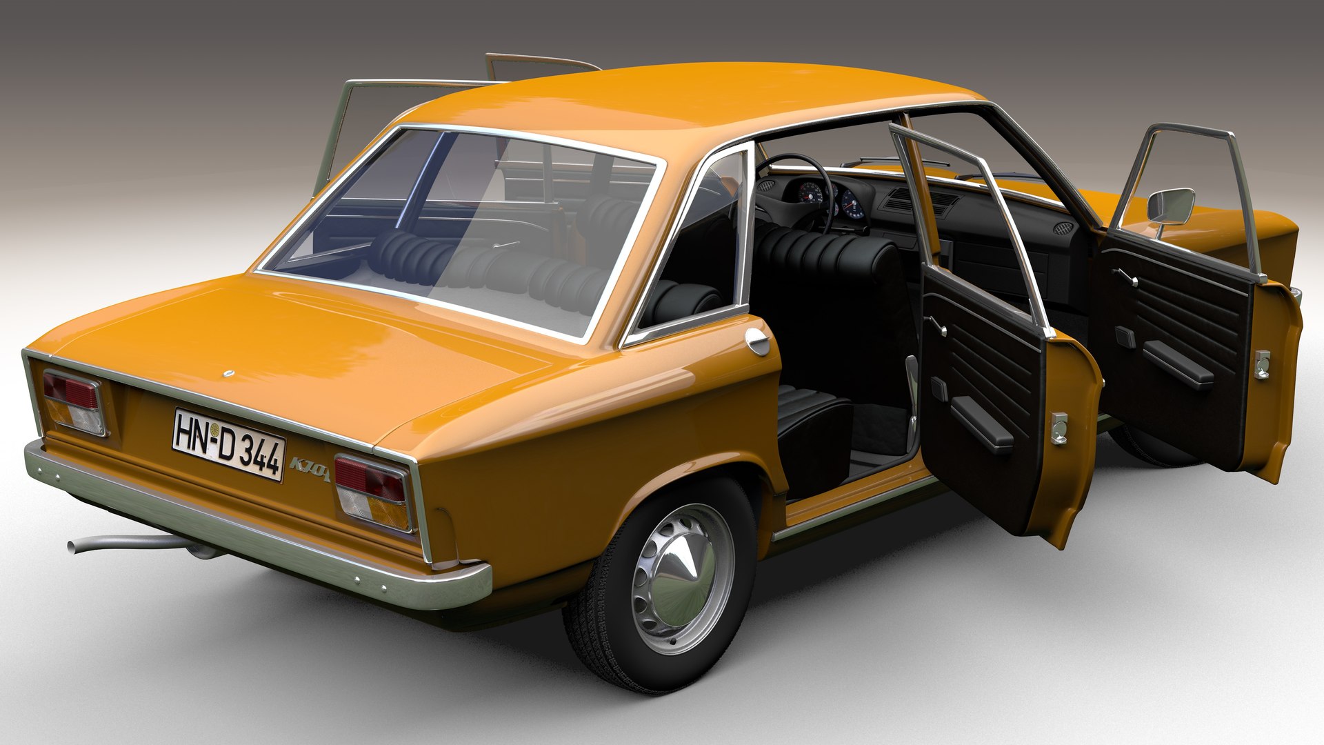 3D Volkswagen K70 1970 - TurboSquid 2160236