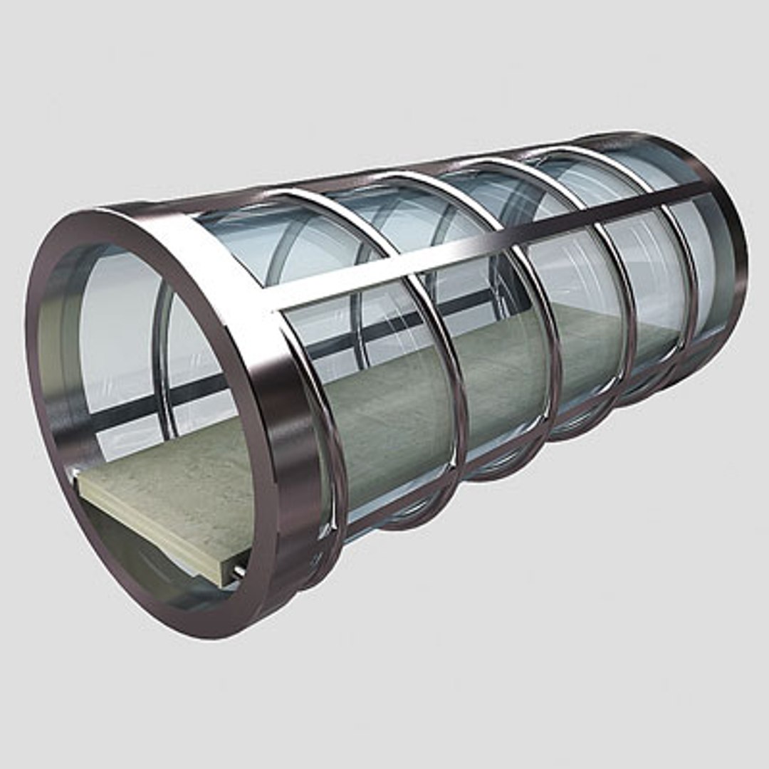 3d model of glass bridge