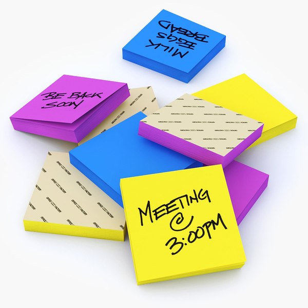 Post note model - TurboSquid 1239519