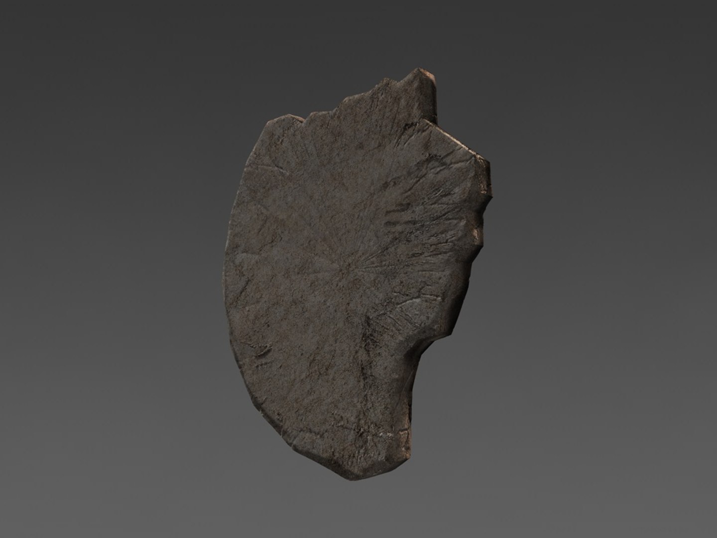 aztec stone disk skull 3d model