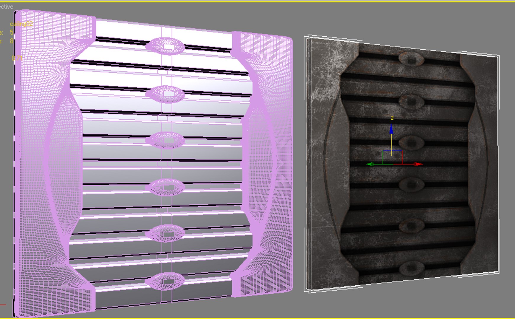 3d Model Ceiling Wall