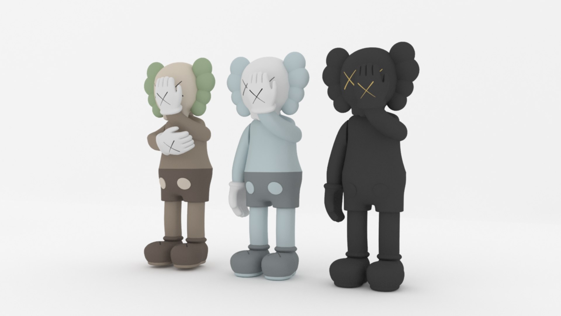 modelo 3d Compañero de Kaws - TurboSquid 1950672