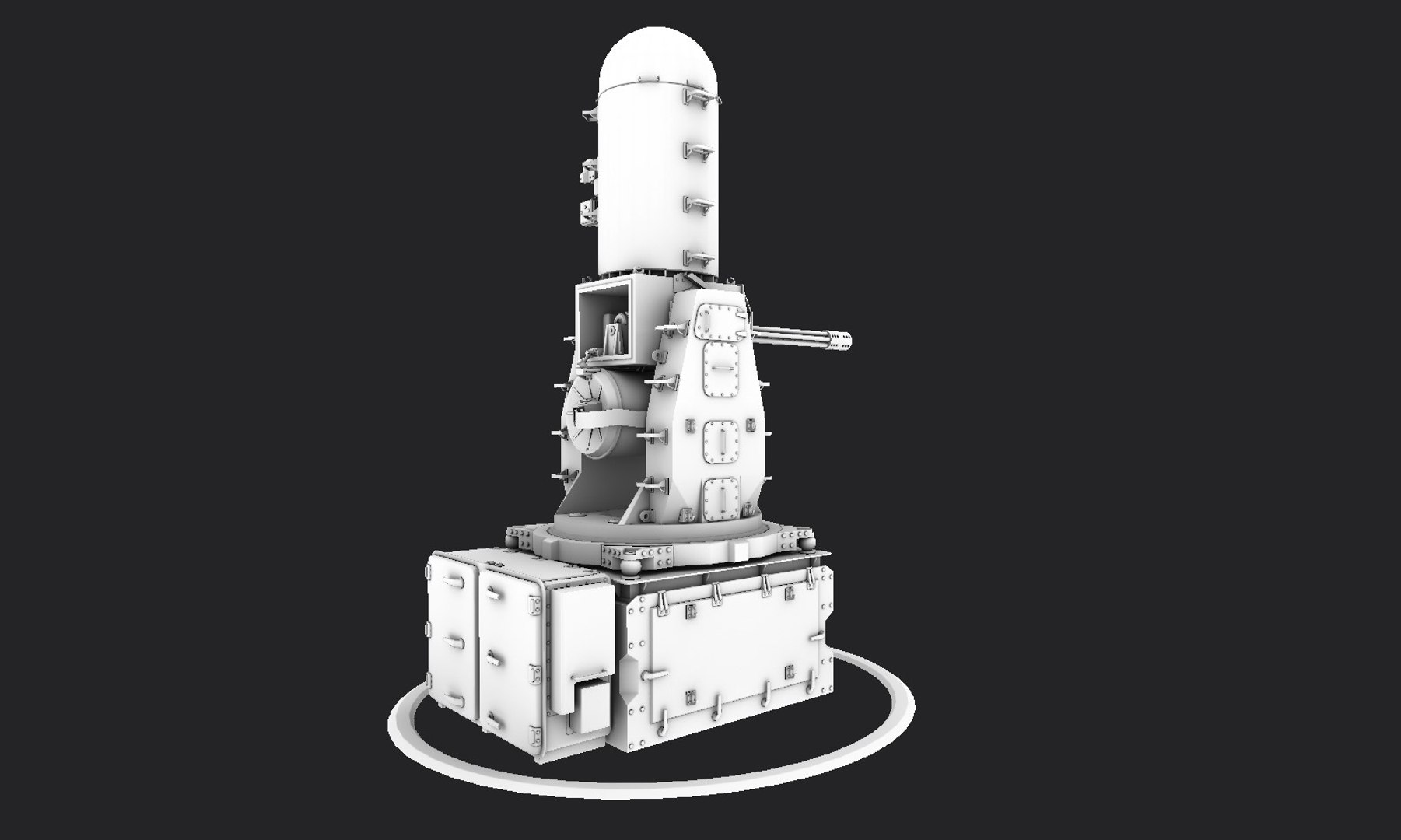 Phalanx CIWS 3D Model - TurboSquid 2018768