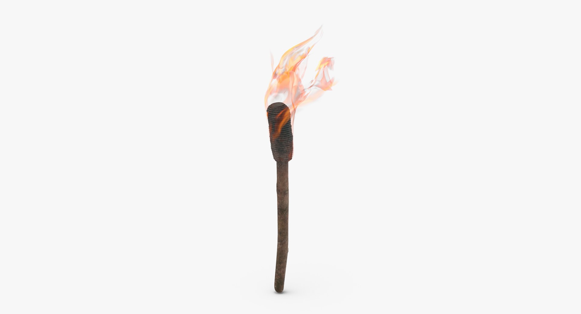 c4d medieval hand torch