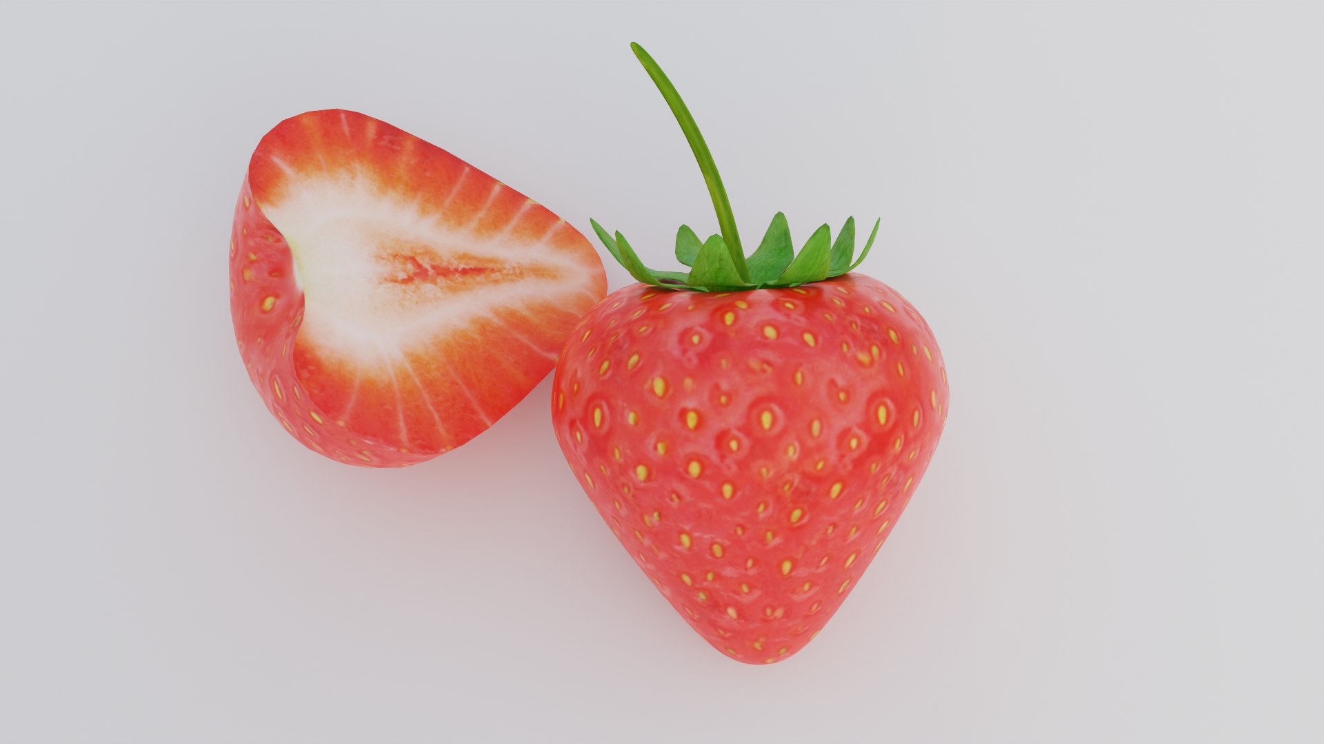 Realistic Strawberry Model - TurboSquid 2112118