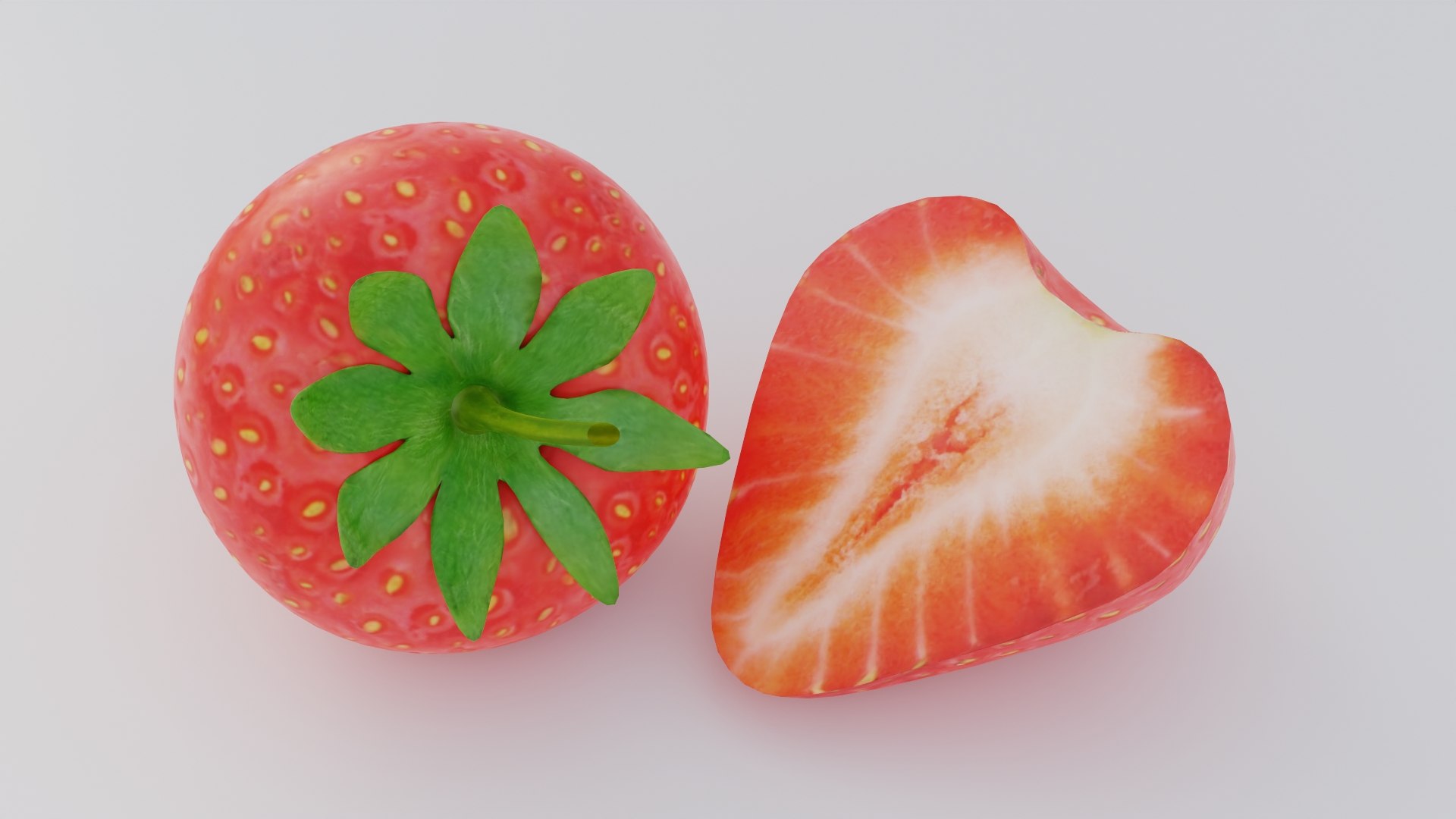 Realistic Strawberry Model - TurboSquid 2112118